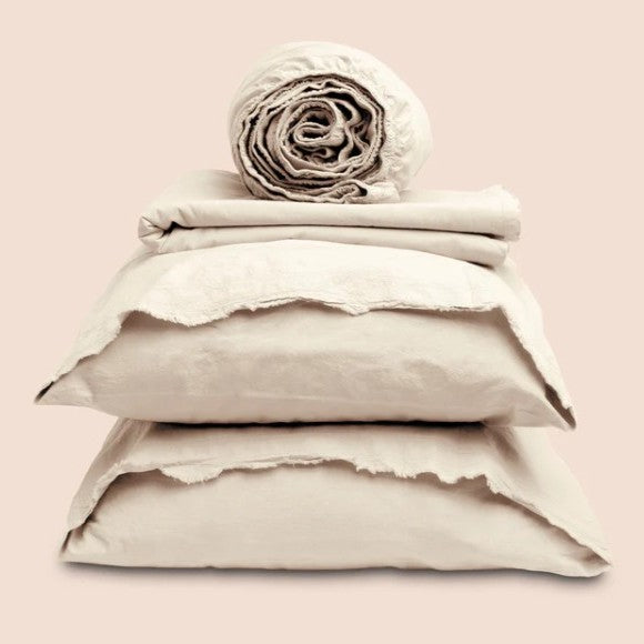 PureCare Dr. Weil Garment Washed Percale Sheet Set - The Organic Bedroom
